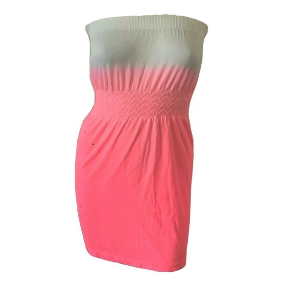 BONGO | Dresses | New Bongo Dip Dye Fiery Coral Swimwear Cover Up ...